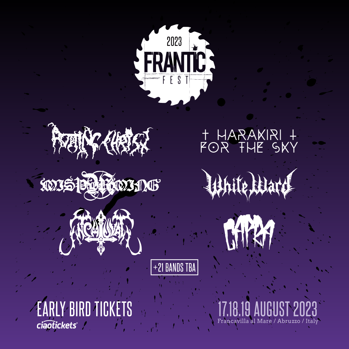 Frantic Fest 2023: disponibili le prevendite ufficiali; arrivano a sei ...