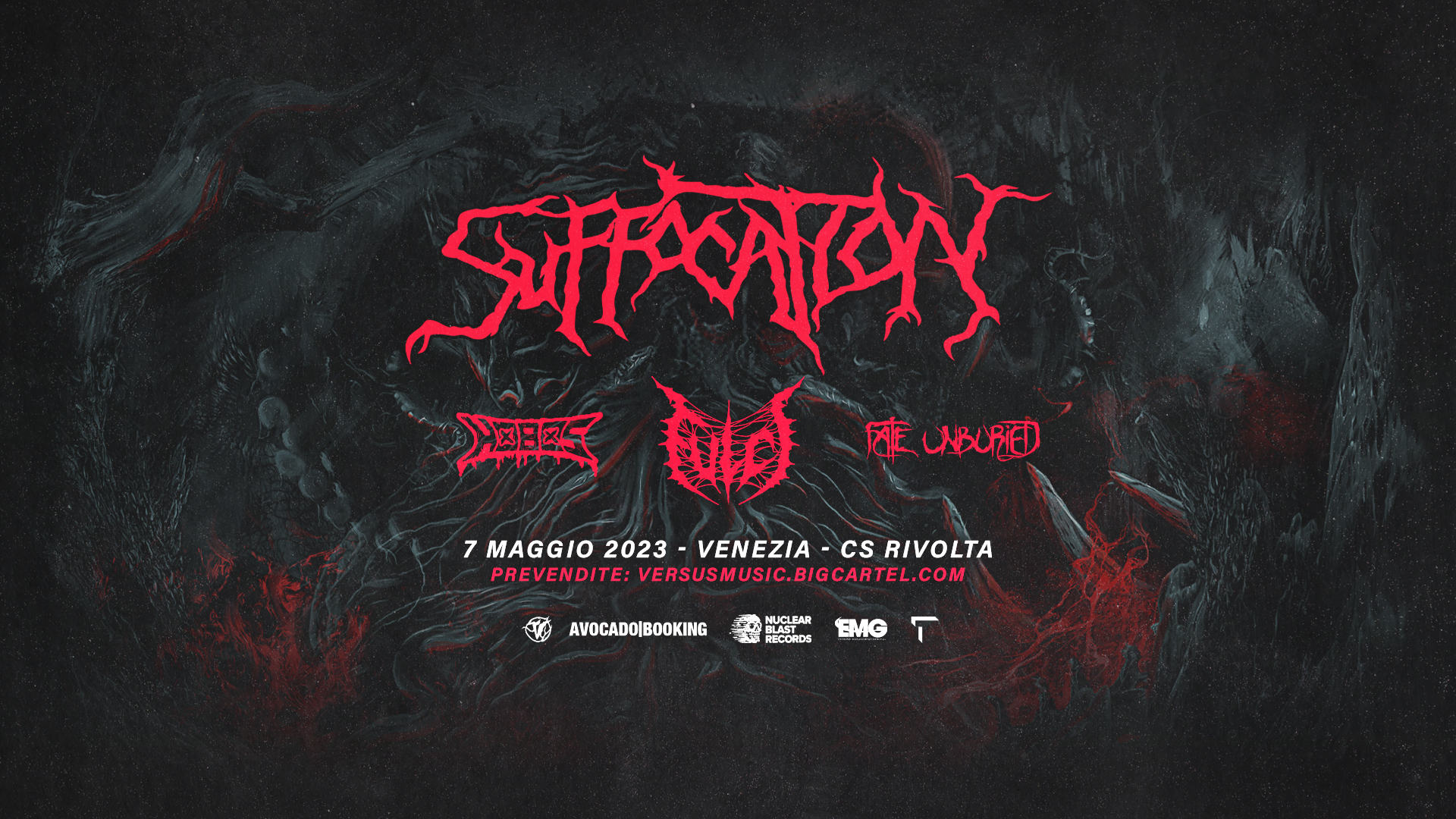 Suffocation: info e orari dello show di domenica a Venezia insieme a ...