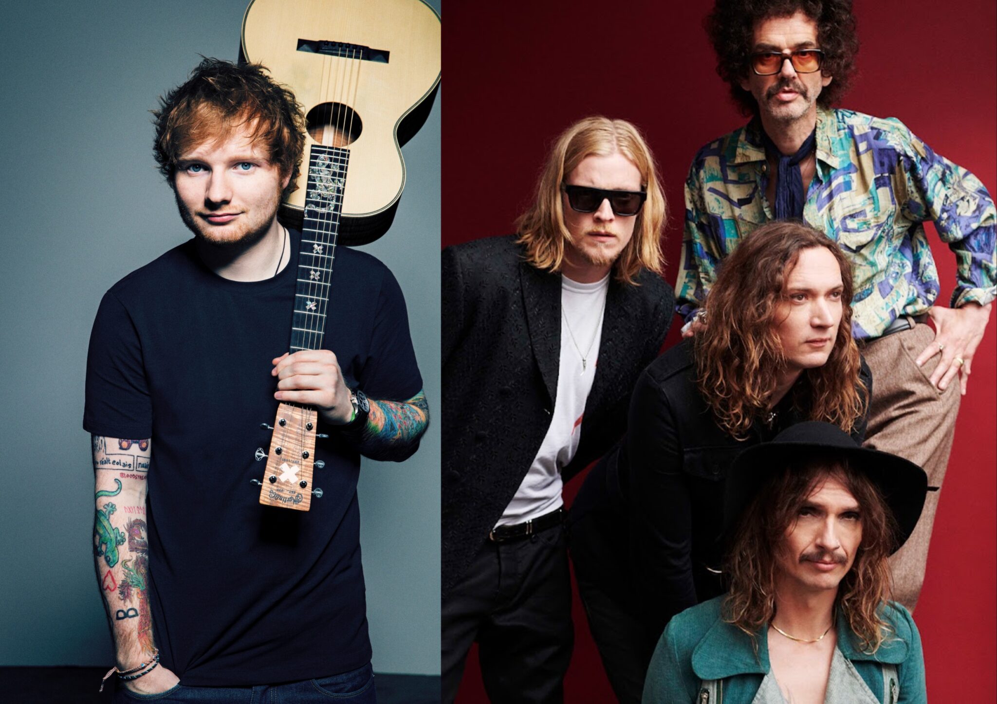 The Darkness: Ed Sheeran a sorpresa sul palco con la band - truemetal.it