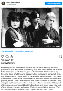 Siouxsie And The Banshees : è morto il batterista Kenny Morris ...